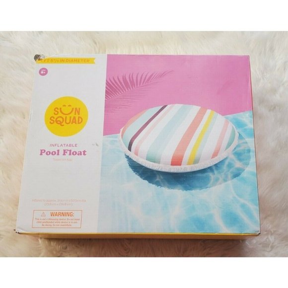 Unbranded | Swim | Sun Squad Inflatable Towel Top Pool Float Multi ...
